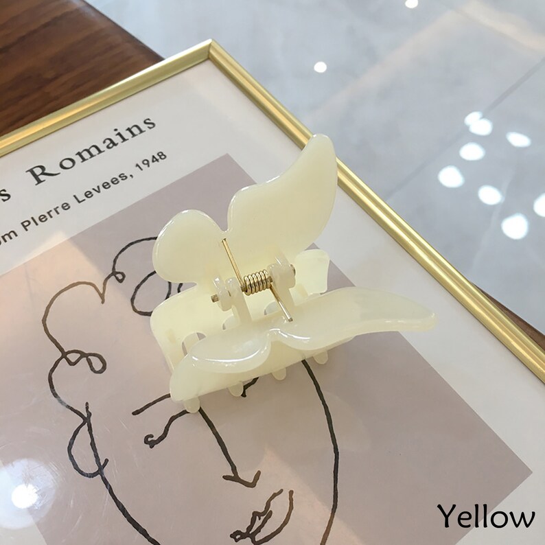 Lovely Macaron Butterfly Hair Claw Cute Butterfly Hair Claw | Etsy