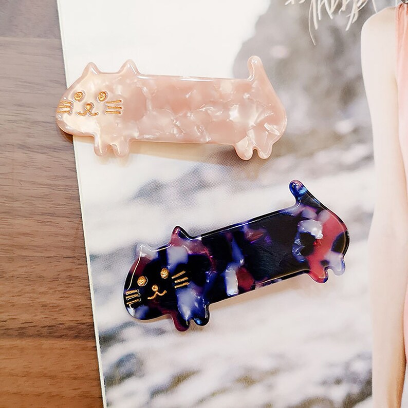 Short Legs Cute Cat Hair Clip Cat Hair Pin for Girl Girlish | Etsy