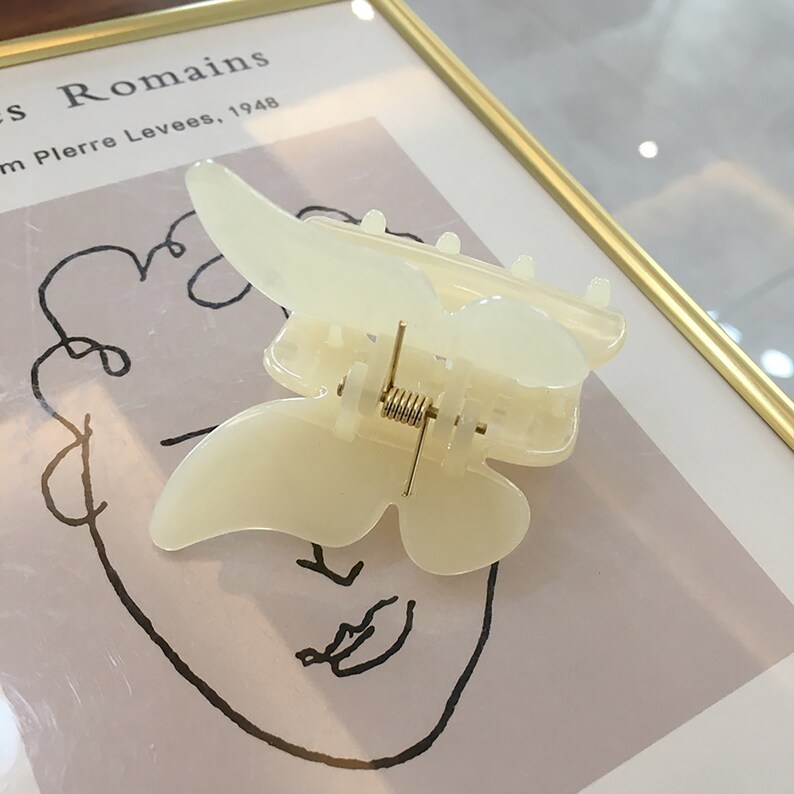 Lovely Macaron Butterfly Hair Claw Cute Butterfly Hair Claw | Etsy