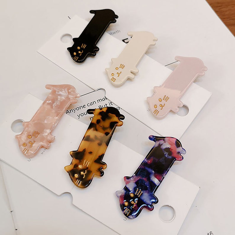 Short Legs Cute Cat Hair Clip Cat Hair Pin for Girl Girlish | Etsy