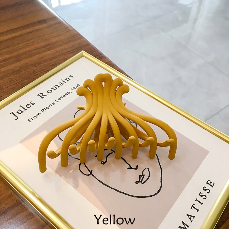 Lovely Stripe Hair Claw Clip Morandi Color Hair Accessories - Etsy