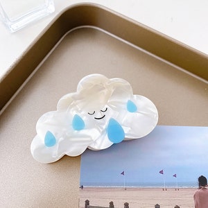Kawaii Rainbow Clouds Hair Clips, Sun Clouds Hair Clip, Women Lovely ...