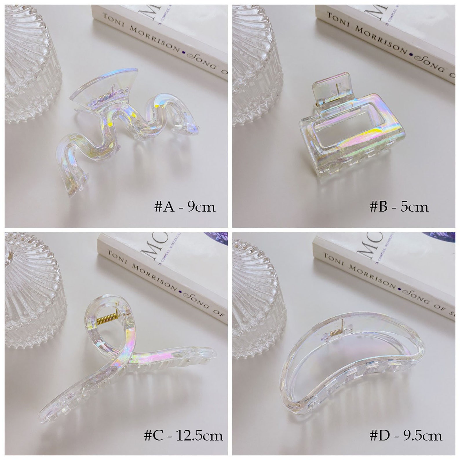 Transparent Mermaid Hair Claws Shiny Hair Claws for Women - Etsy