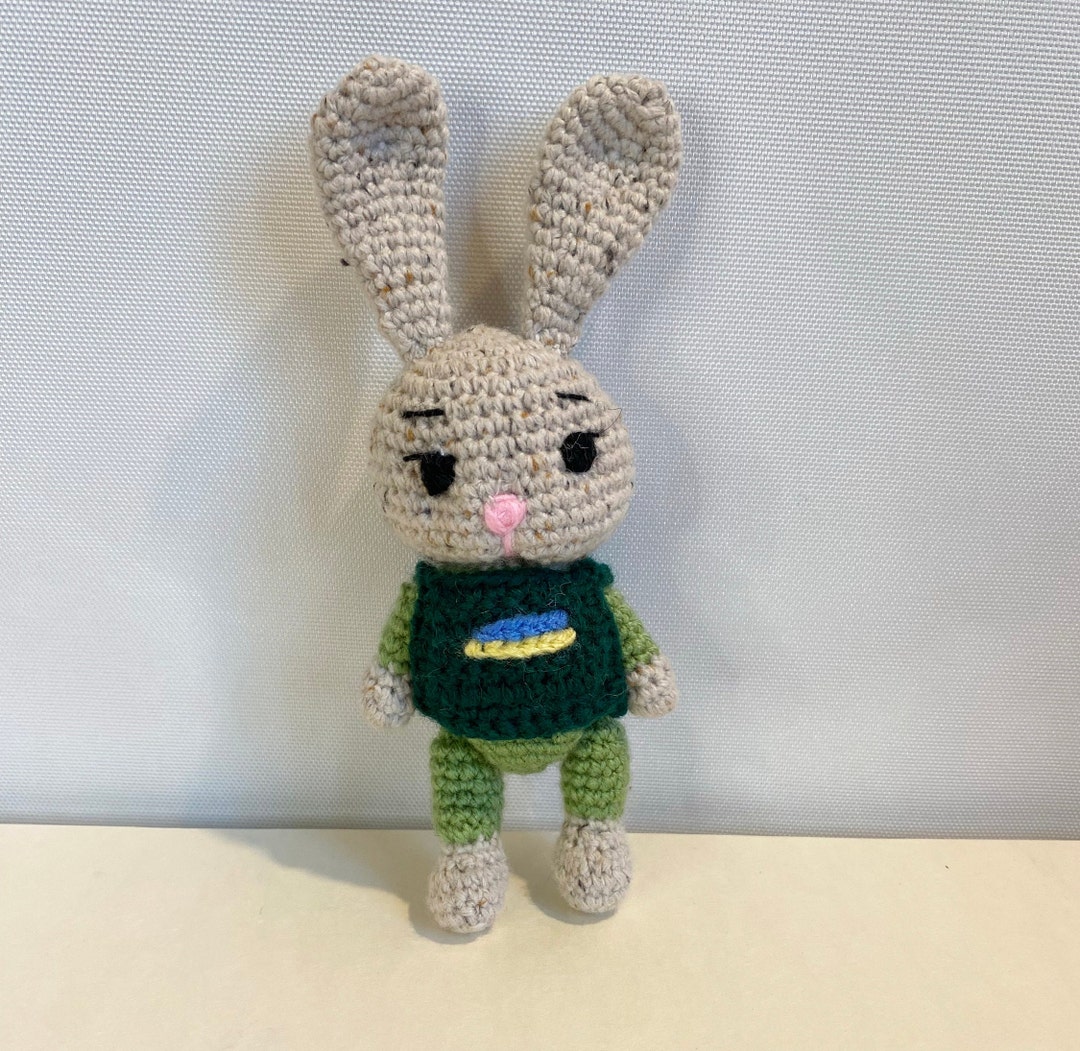 Amigurumi Rabbit Crochet Bunny Ukraine Handmade Doll Smoll Ukrainian ...