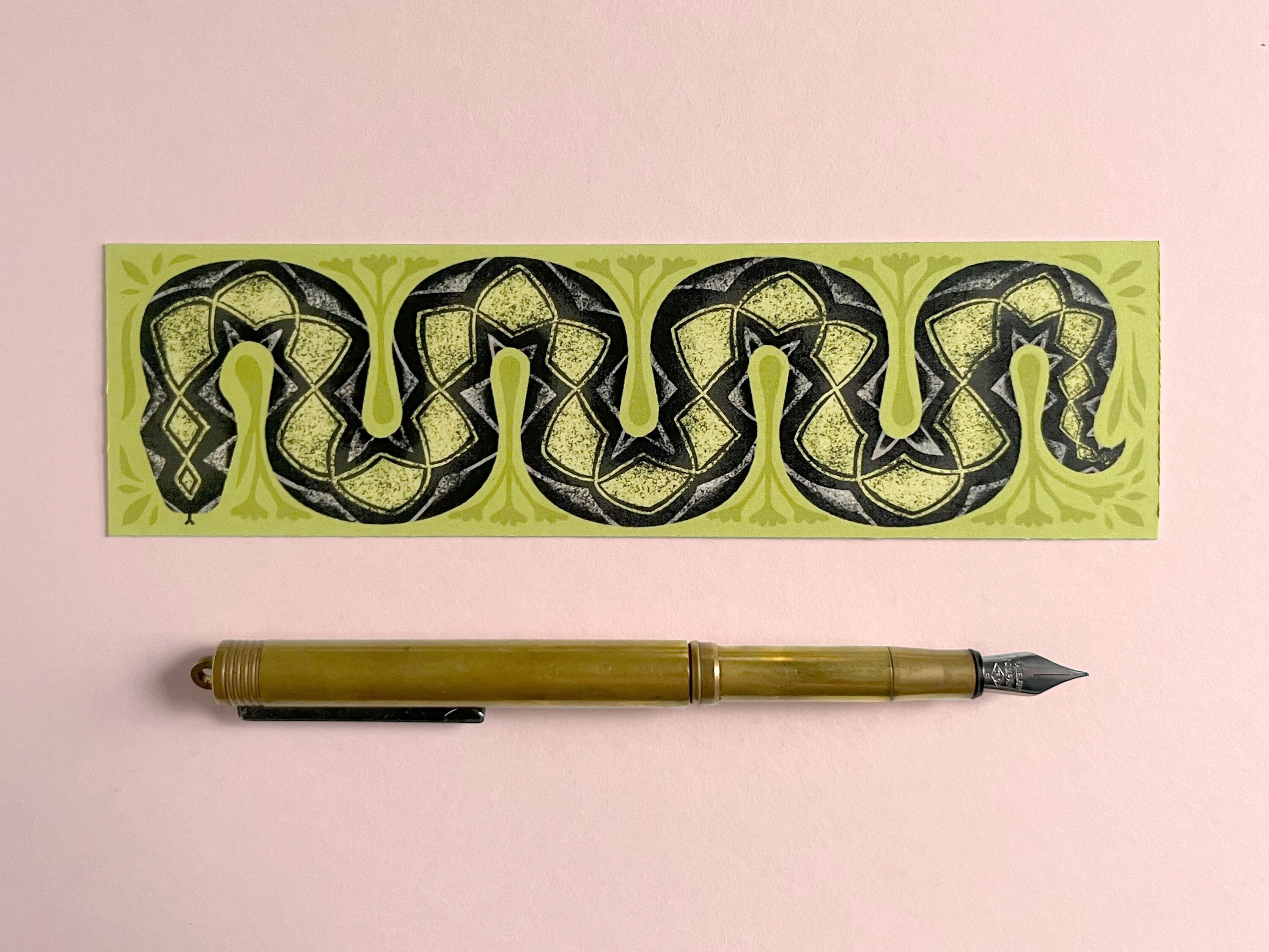 Decorated Snake Bookmark - Etsy