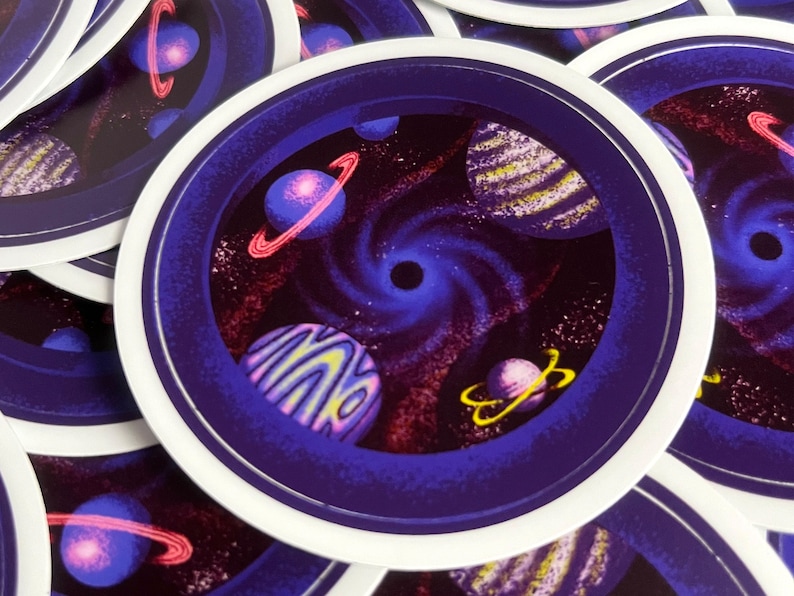 Spaceship Window Sticker Outer Space Vinyl Sticker - Etsy