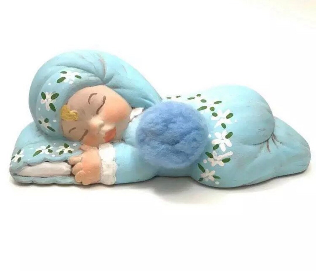 Vintage 10” Hand Painted Ramora 1988 Beautiful Baby Girl Figurine in ...