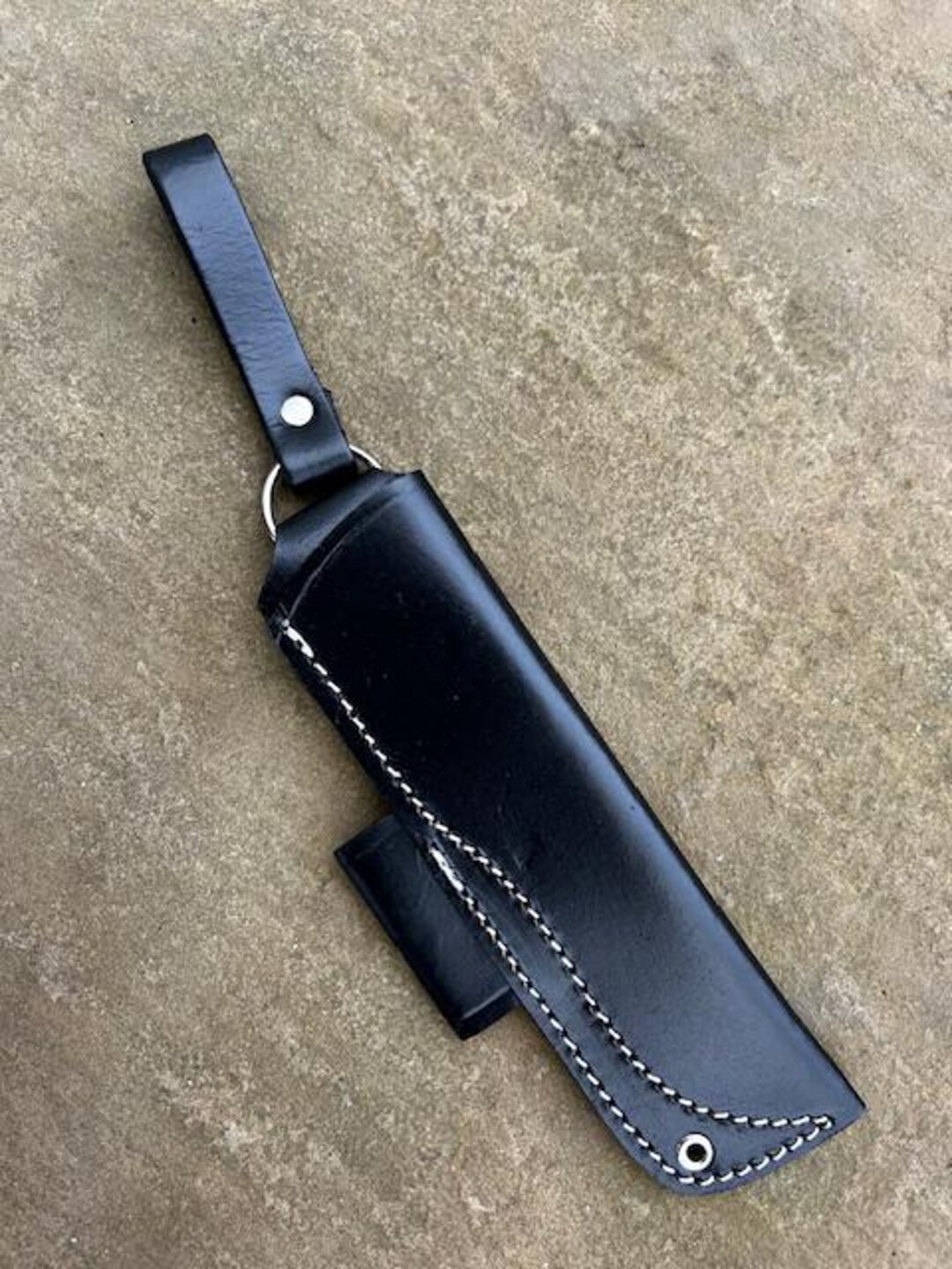 Custom Made Leather Bushcraft Sheath, With a Dangler and Firesteel Slot ...