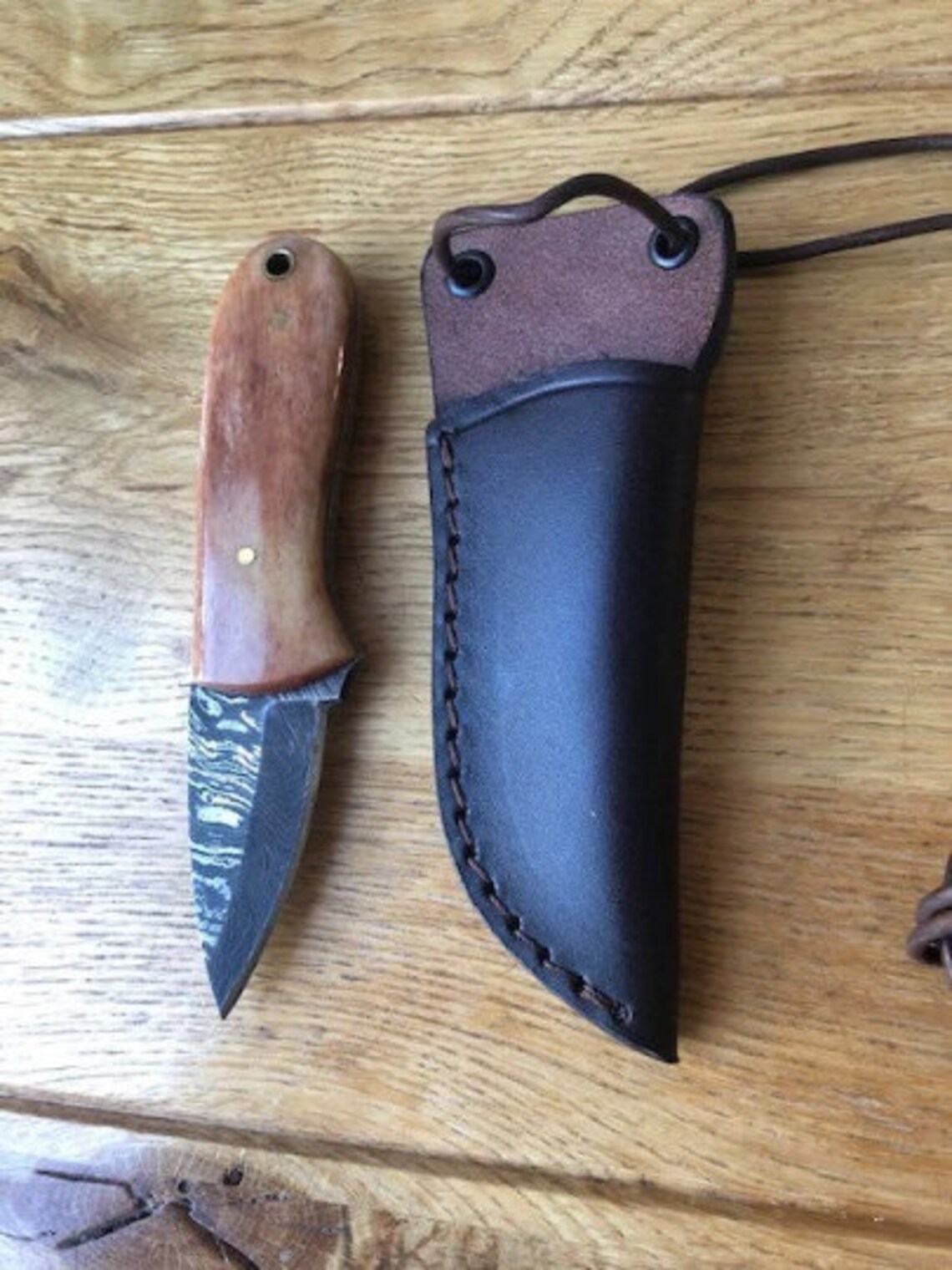Custom Made Leather Sheath to Hang Around Your Neck - Etsy