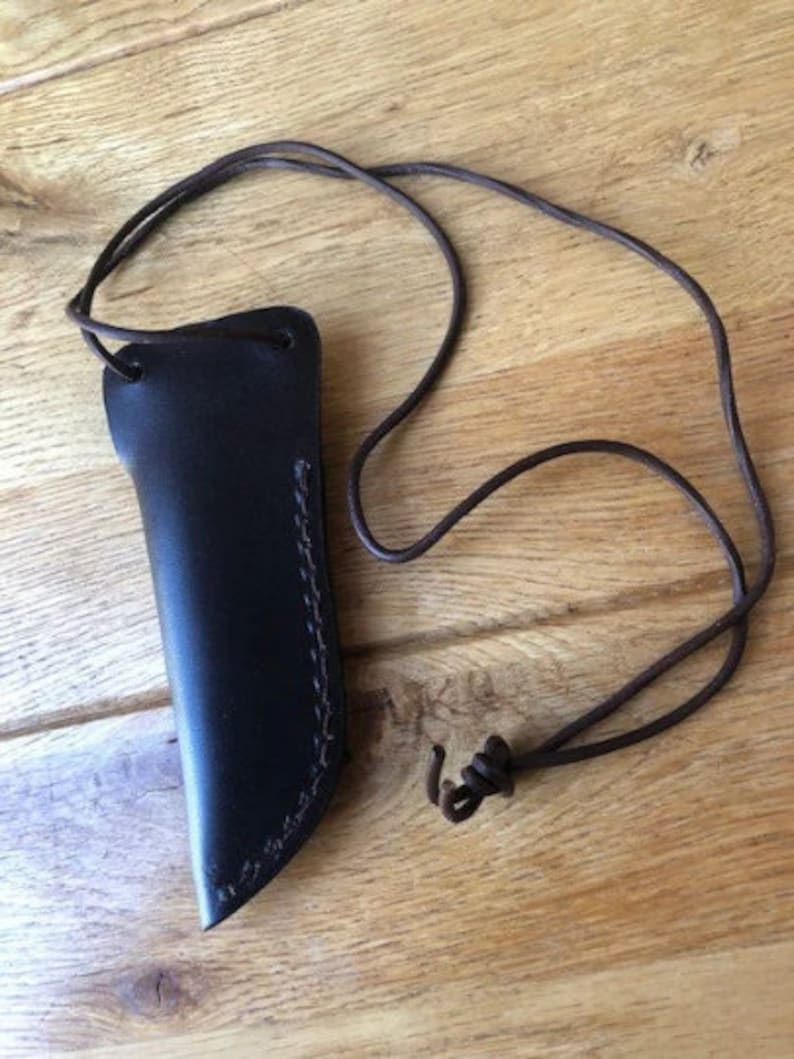 Custom Made Leather Sheath to Hang Around Your Neck - Etsy