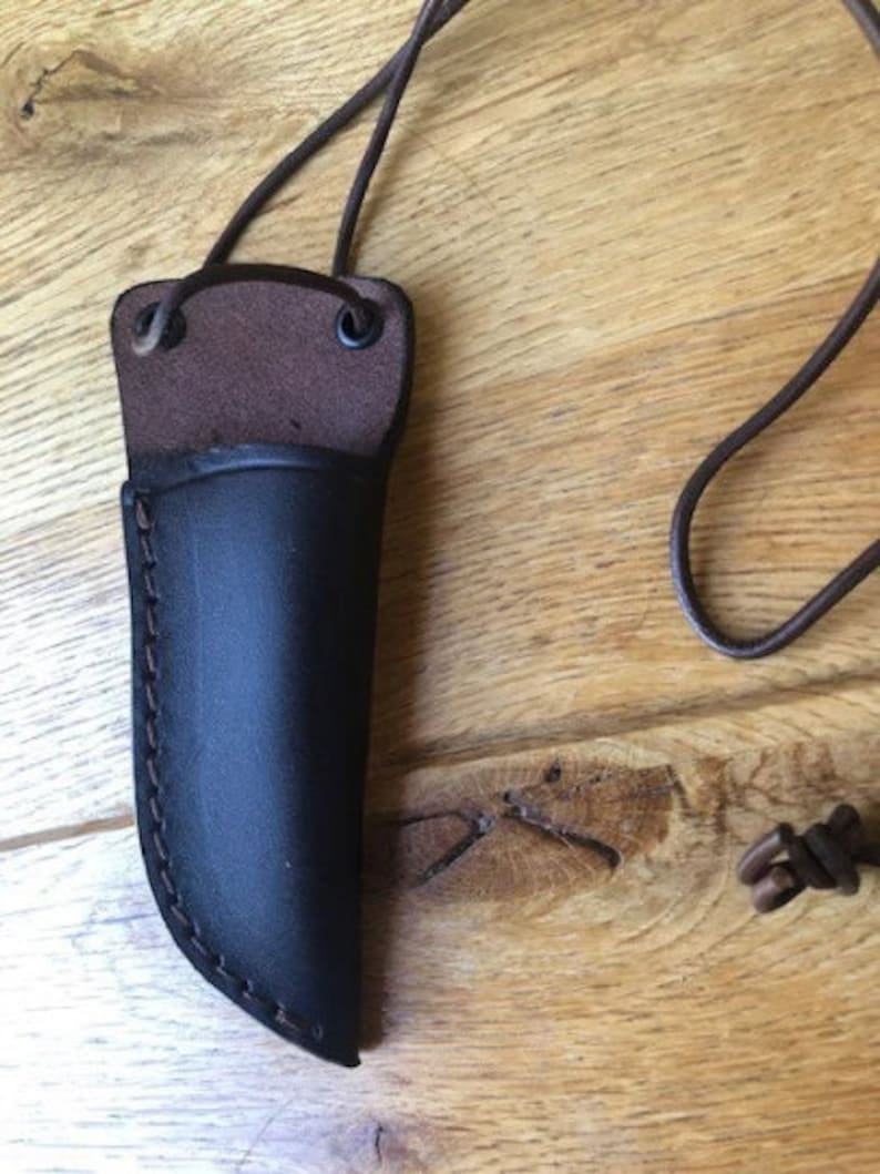 Custom Made Leather Sheath to Hang Around Your Neck - Etsy