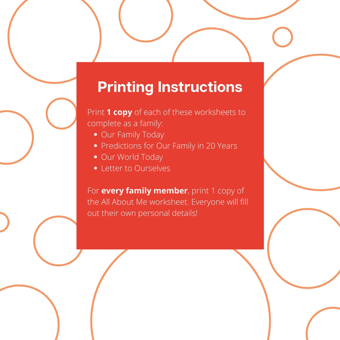 Digital Family Time Capsule Kit - Etsy