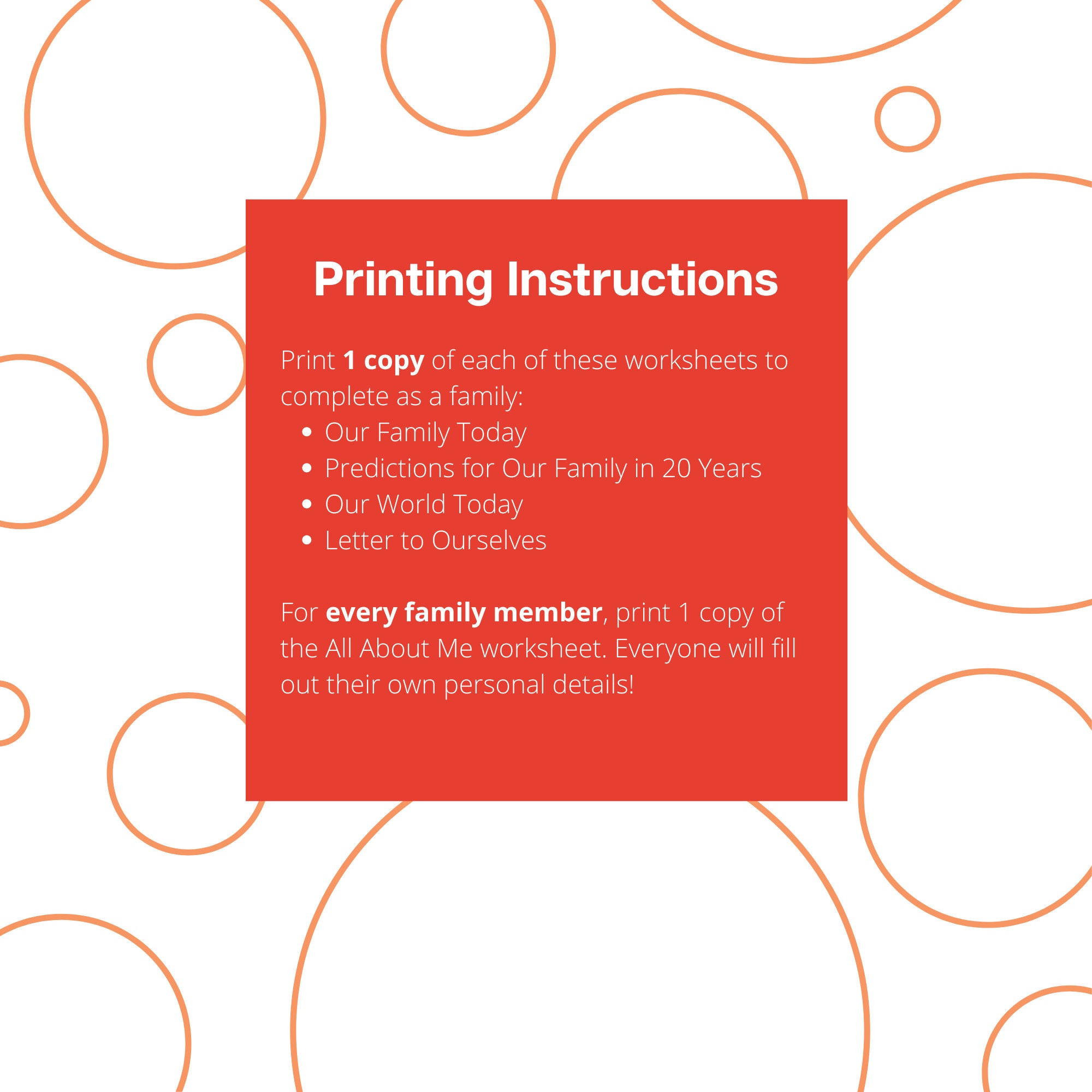 Digital Family Time Capsule Kit - Etsy