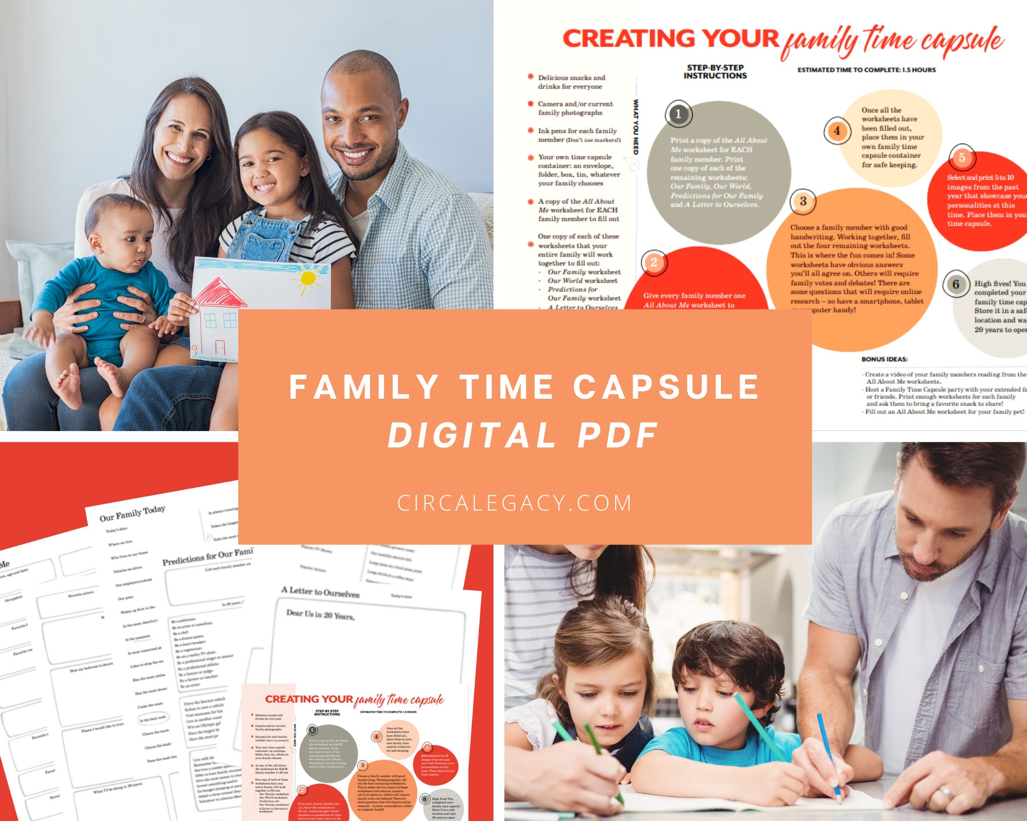 Digital Family Time Capsule Kit - Etsy