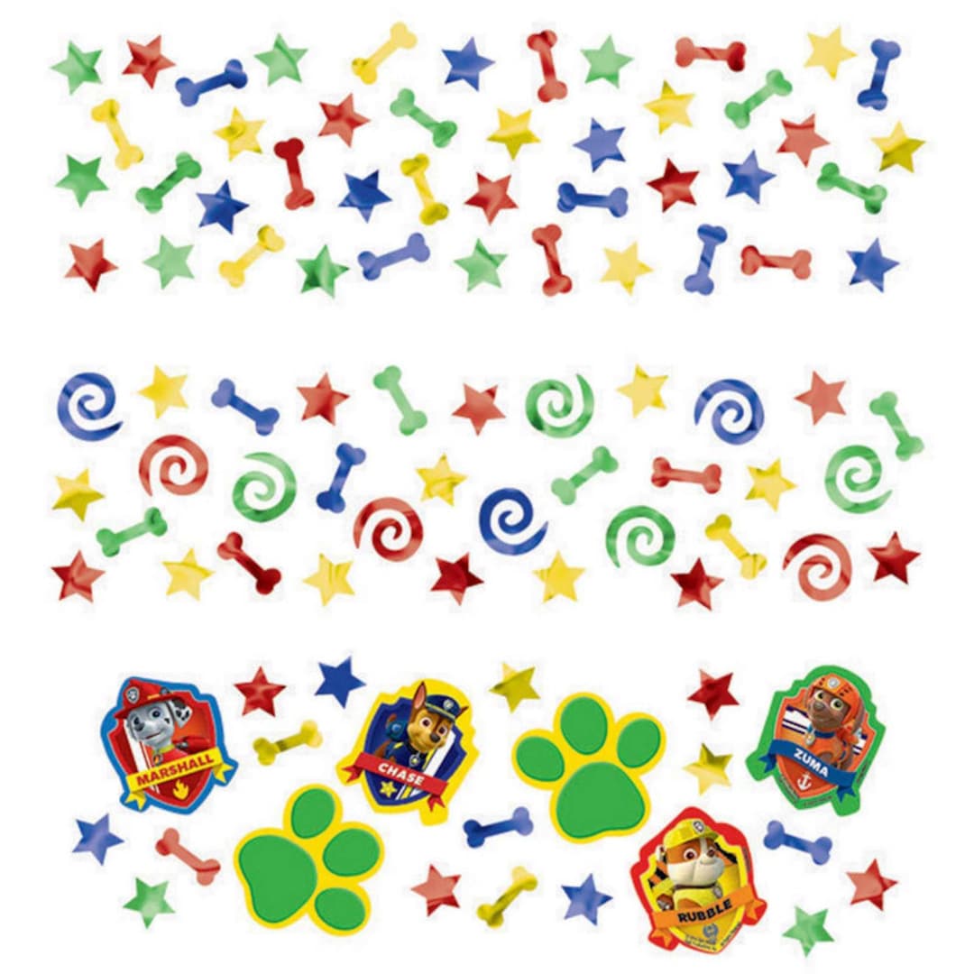PAW PATROL Confetti Value Pack Birthday Decorations Party Supplies - Etsy