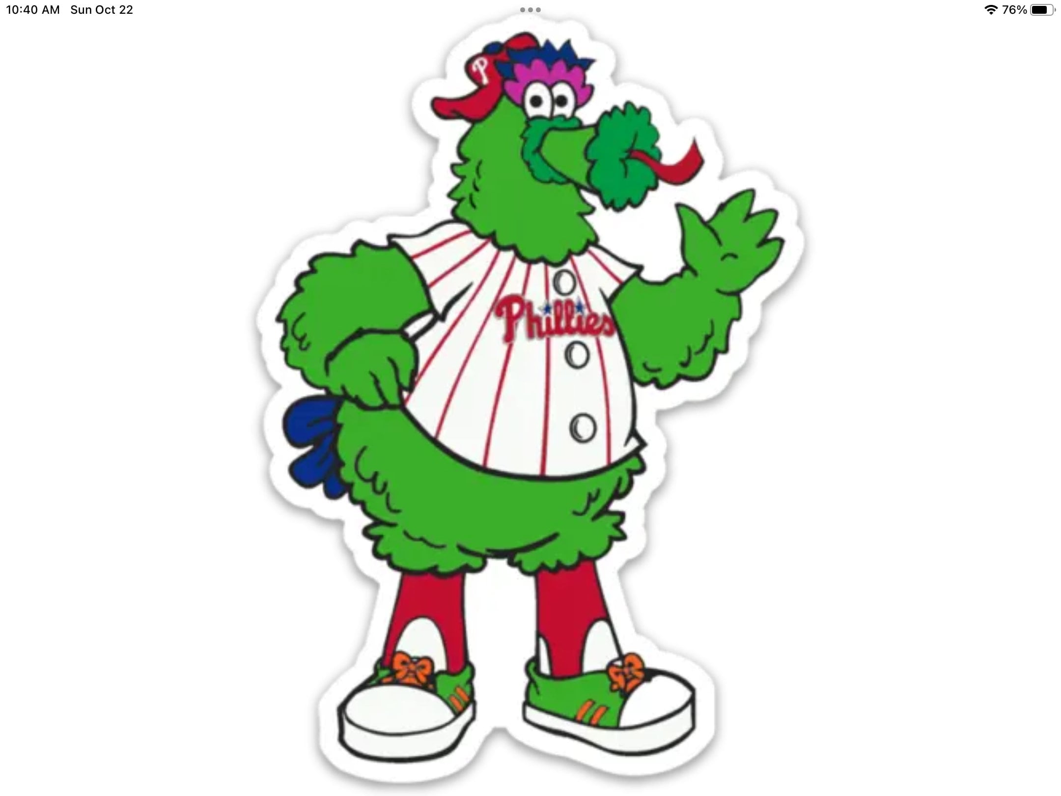 Phillies Phanatic Cartoon Magnet 4”x6” - Etsy