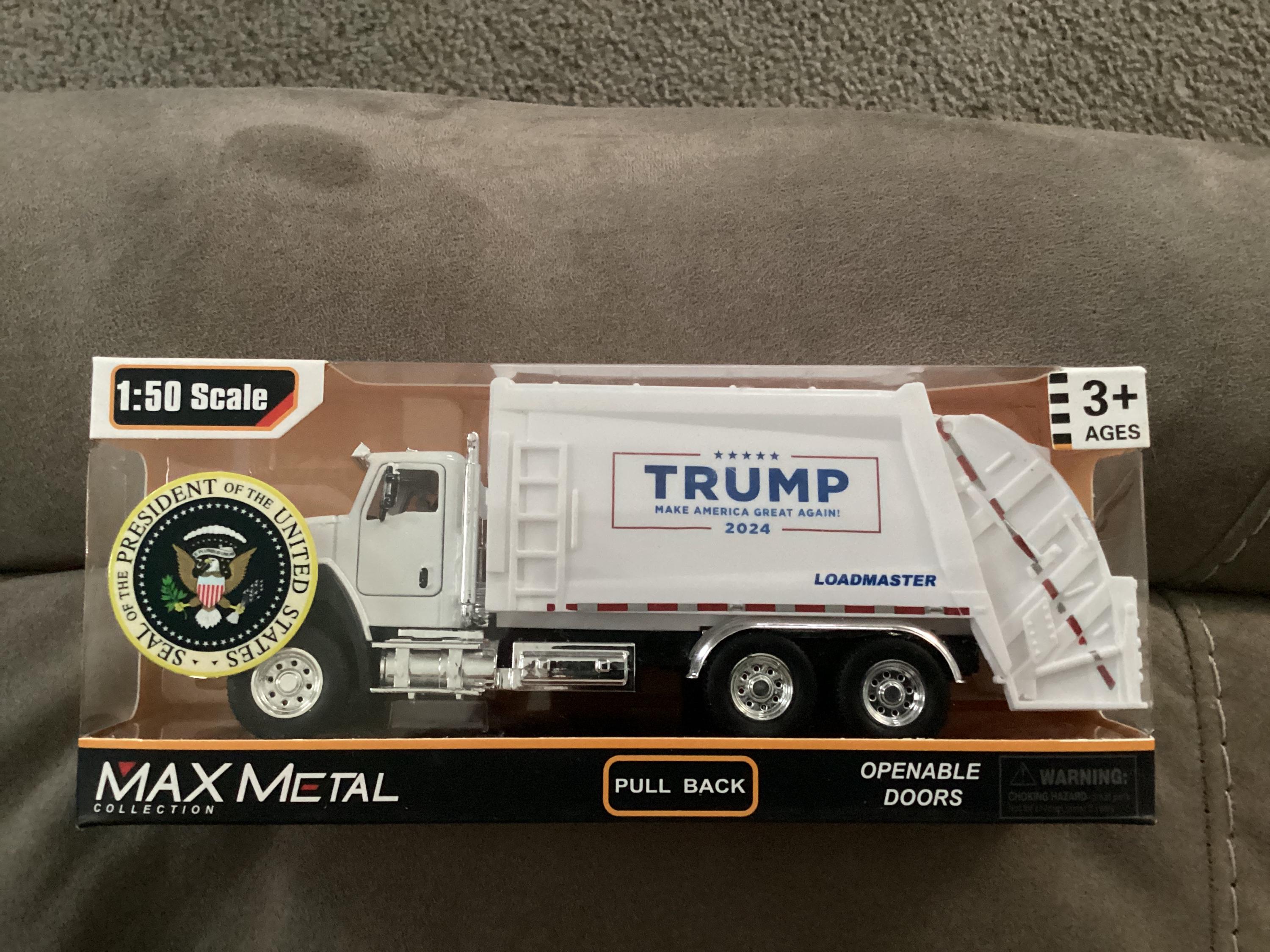 Official Trump Garbage Truck With Presidential Seal and Flags - Etsy
