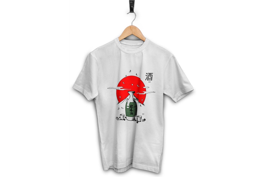 Japanese Sake Shirt, Japanese Aesthetic Shirt, Japanese Streetwear ...