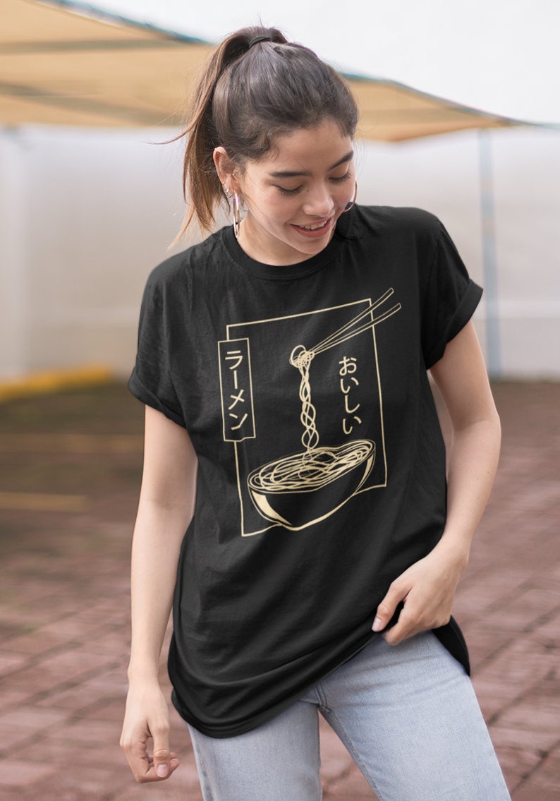 Ramen Bowl T Shirt, Ramen Noodles, Japanese Ramen Tee Shirt, Japanese ...