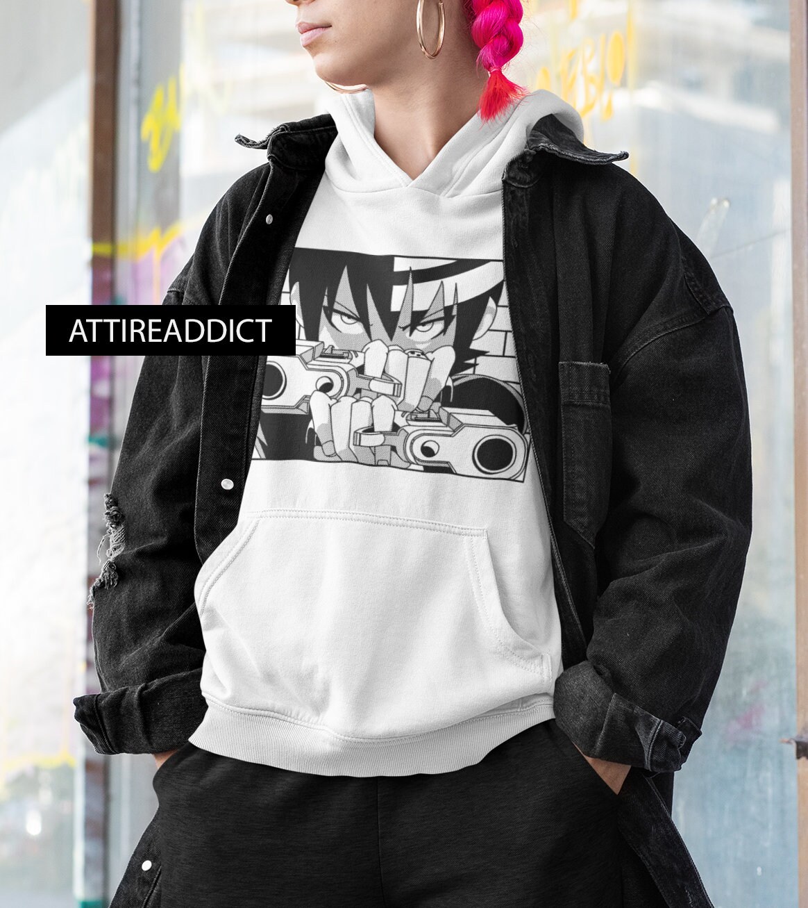 Death the Kid Hoodie Shinigami Soul Eater Sweatshirt Soul | Etsy