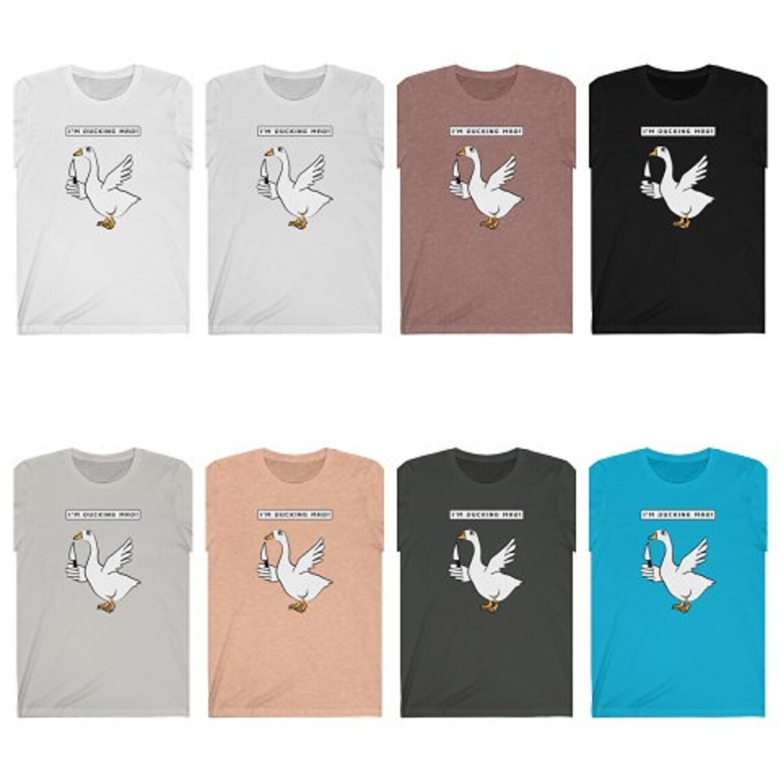 I'm Ducking Mad Intimidating Duck Shirt Meme Shirt - Etsy