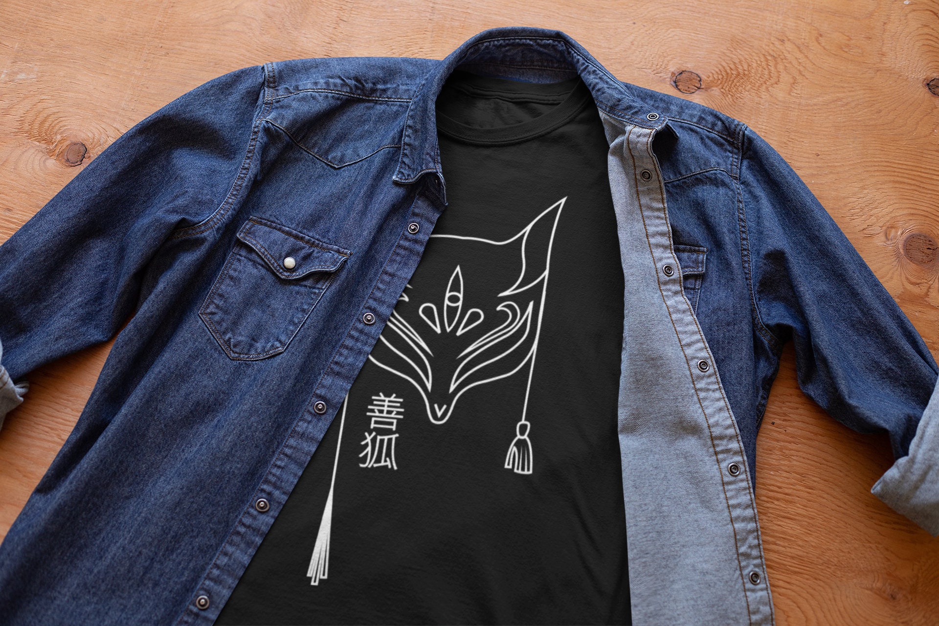 Japanese Traditional Fox Mask Tshirt, Kitsune, Noh Mask, Oni, Japanese ...