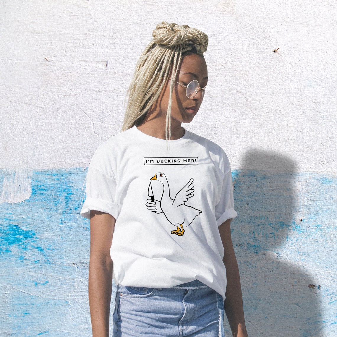 I'm Ducking Mad Intimidating Duck Shirt Meme Shirt - Etsy