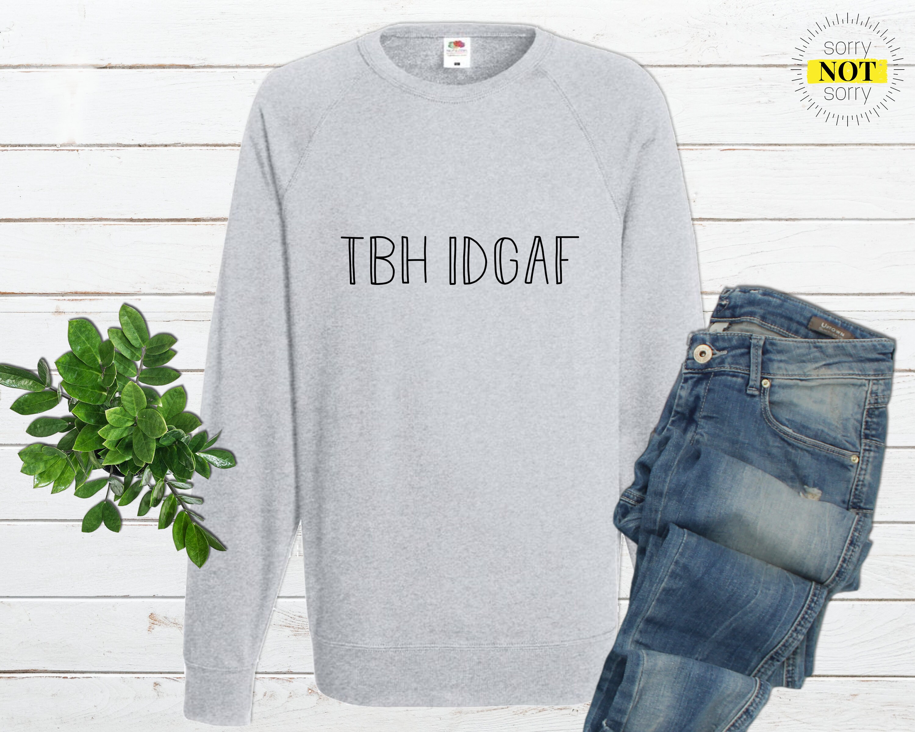TBH IDGAF To Be Honest I Don't Give a Funny Unisex Slogan - Etsy 日本