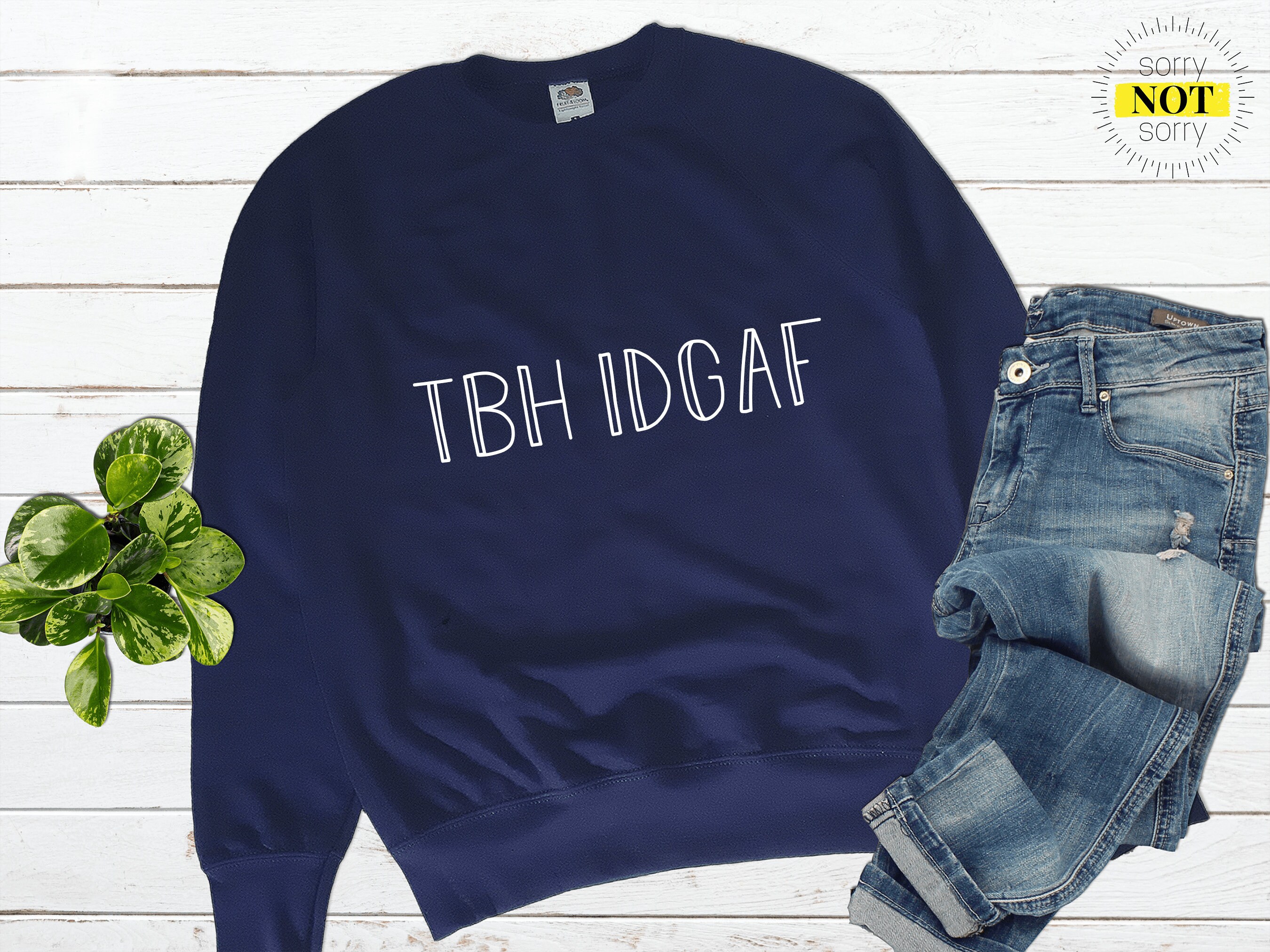 TBH IDGAF To Be Honest I Don't Give a Funny Unisex Slogan - Etsy 日本
