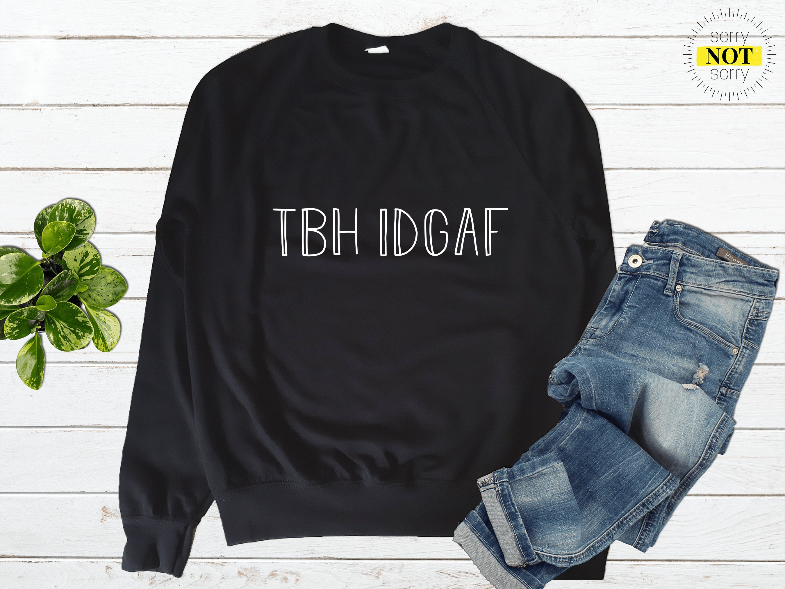 TBH IDGAF To Be Honest I Don't Give a Funny Unisex Slogan - Etsy 日本