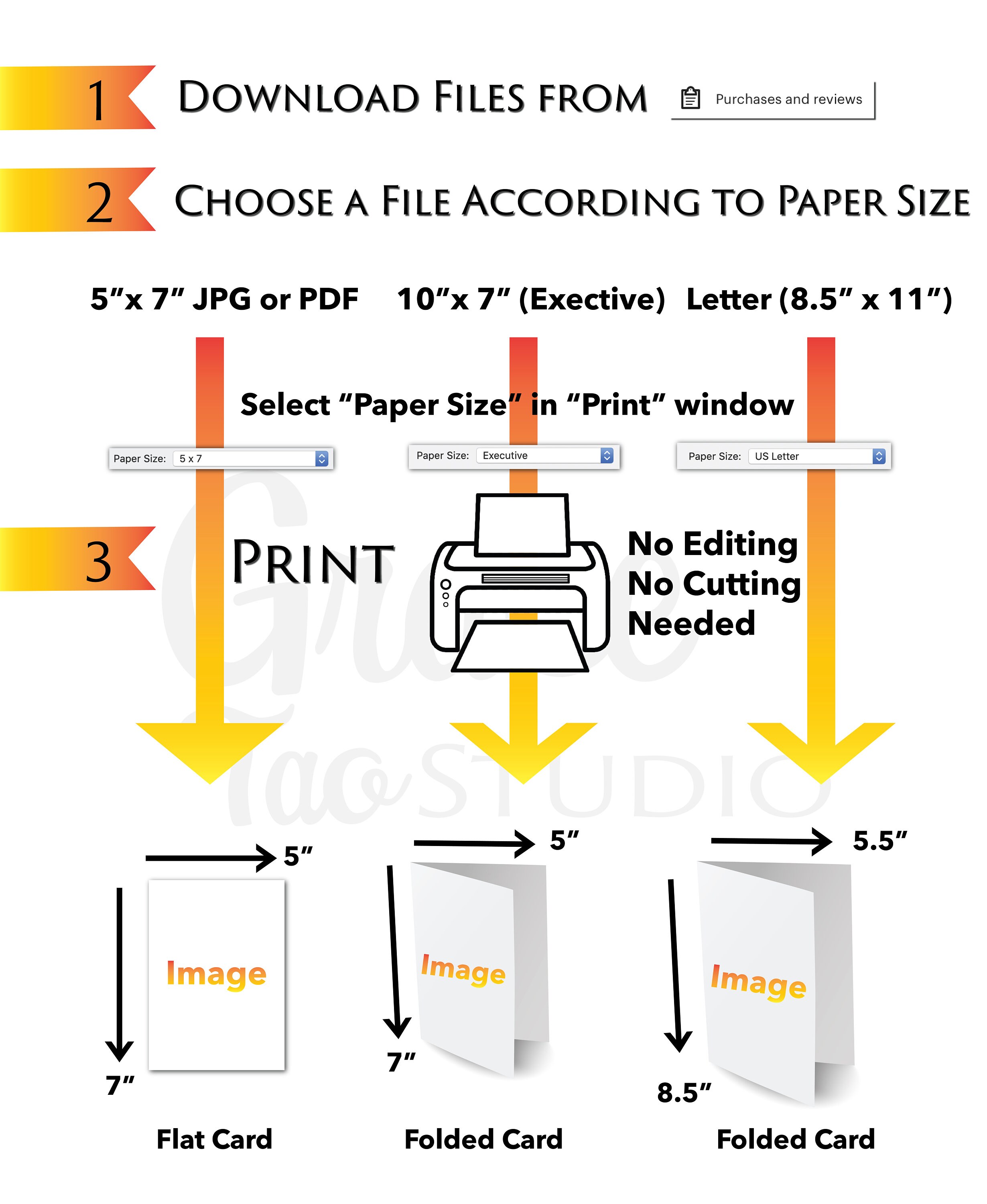 Printable Floral Card, Instant Download, Happy Birthday Card, Digital ...