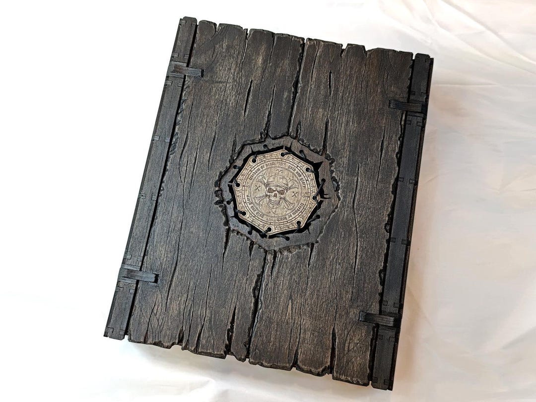 Handmade Wooden Pirate Book Box: A4 Storage Organizer - Etsy