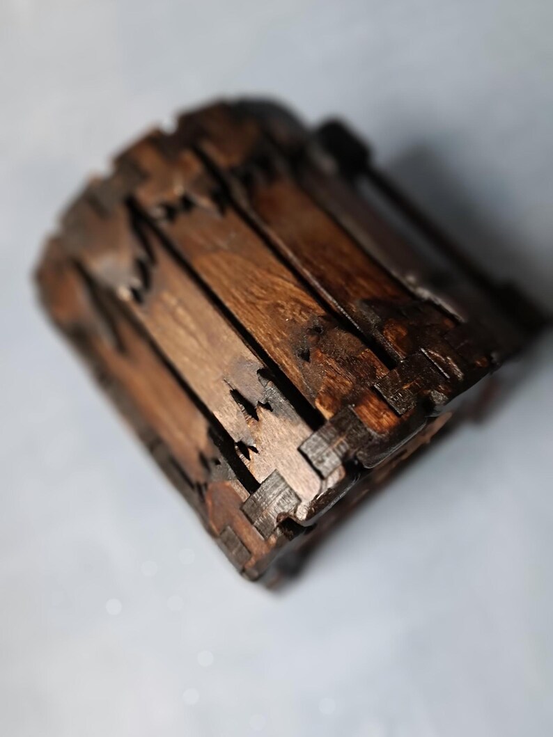 Handmade Wooden Mimic Dice Box: Gothic Fantasy RPG Decor - Etsy UK