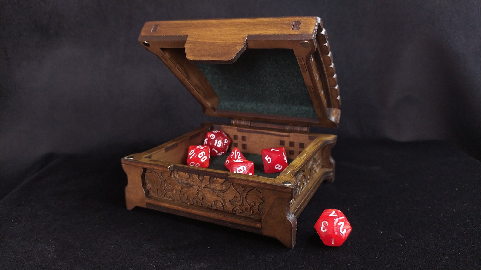 Jewelry Dice Wooden Engraved Gift Box - Etsy