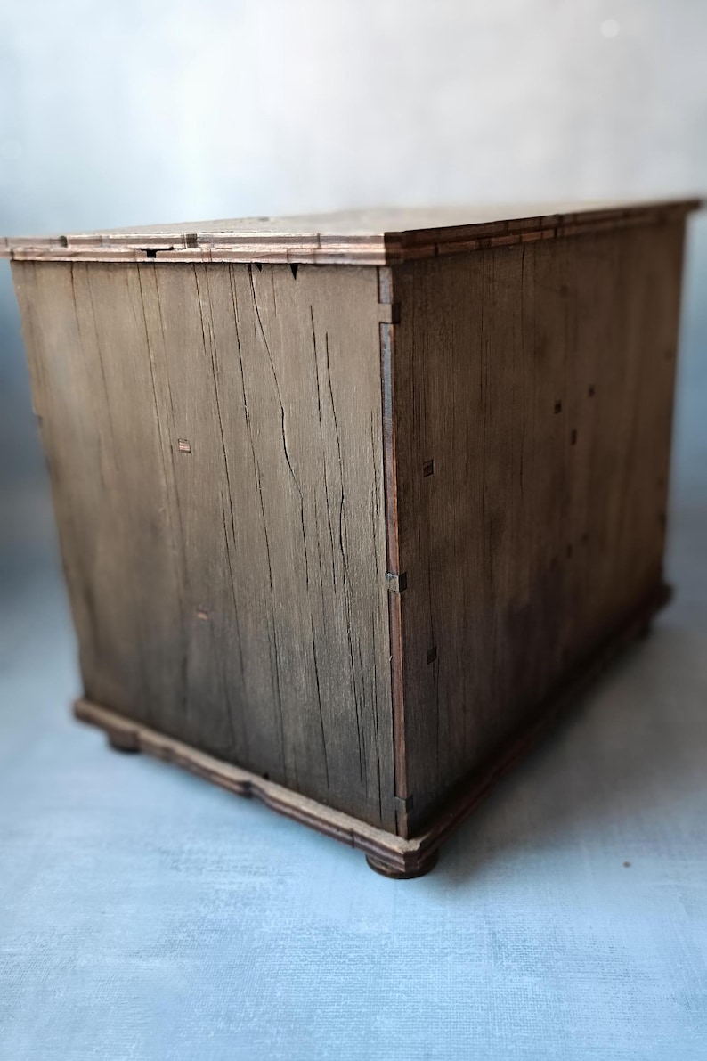 Handmade Wooden Hecate Altar Cabinet: Vintage Witchcraft Storage Chest ...