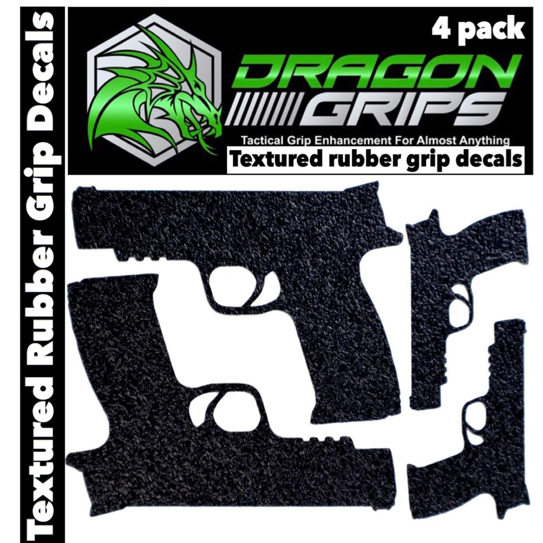 Dragon Grips Gun Grip (black) Decal Series Non Slip Maximum Grip ...