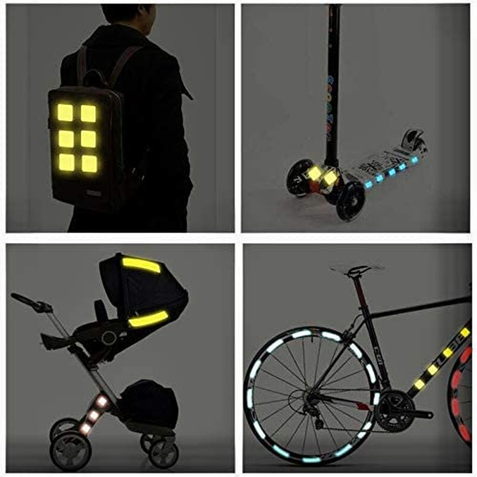 Bright Night Reflective Motorcycle Helmet Safety Tape Decal | Etsy