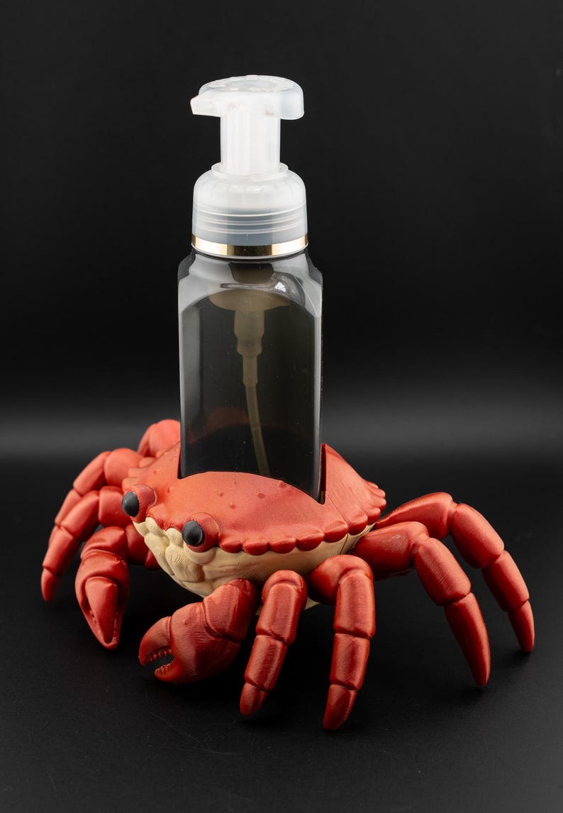 Buy Crab Soap Dispenser Holder | Cute Sink Organizer | Coastal Beach ...