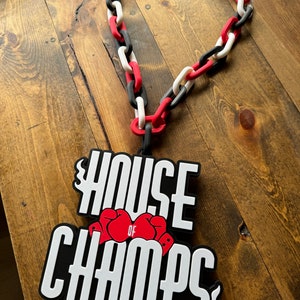 Custom Made 3D Printed Oversized Team Necklace - Etsy