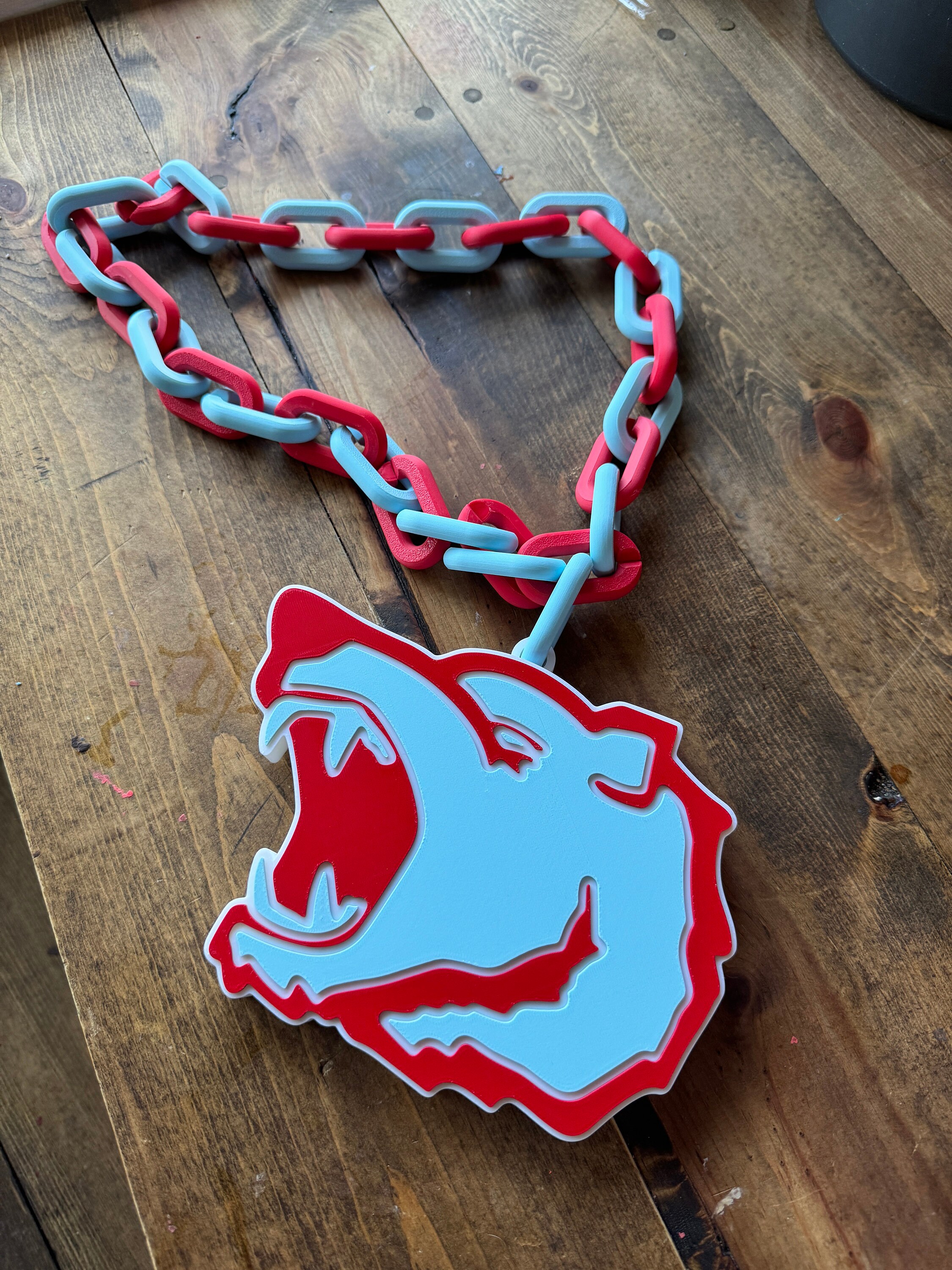 Custom Made 3D Printed Oversized Team Necklace - Etsy