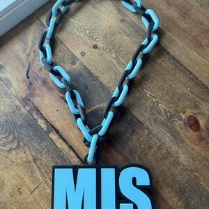 Custom Made 3D Printed Oversized Team Necklace - Etsy