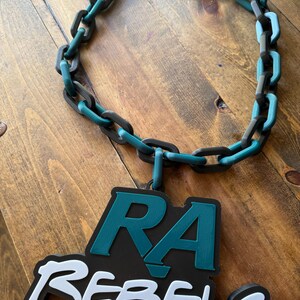 Custom Made 3D Printed Oversized Team Necklace - Etsy