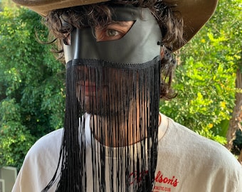 Red Orville Peck Inspired Mask - Etsy