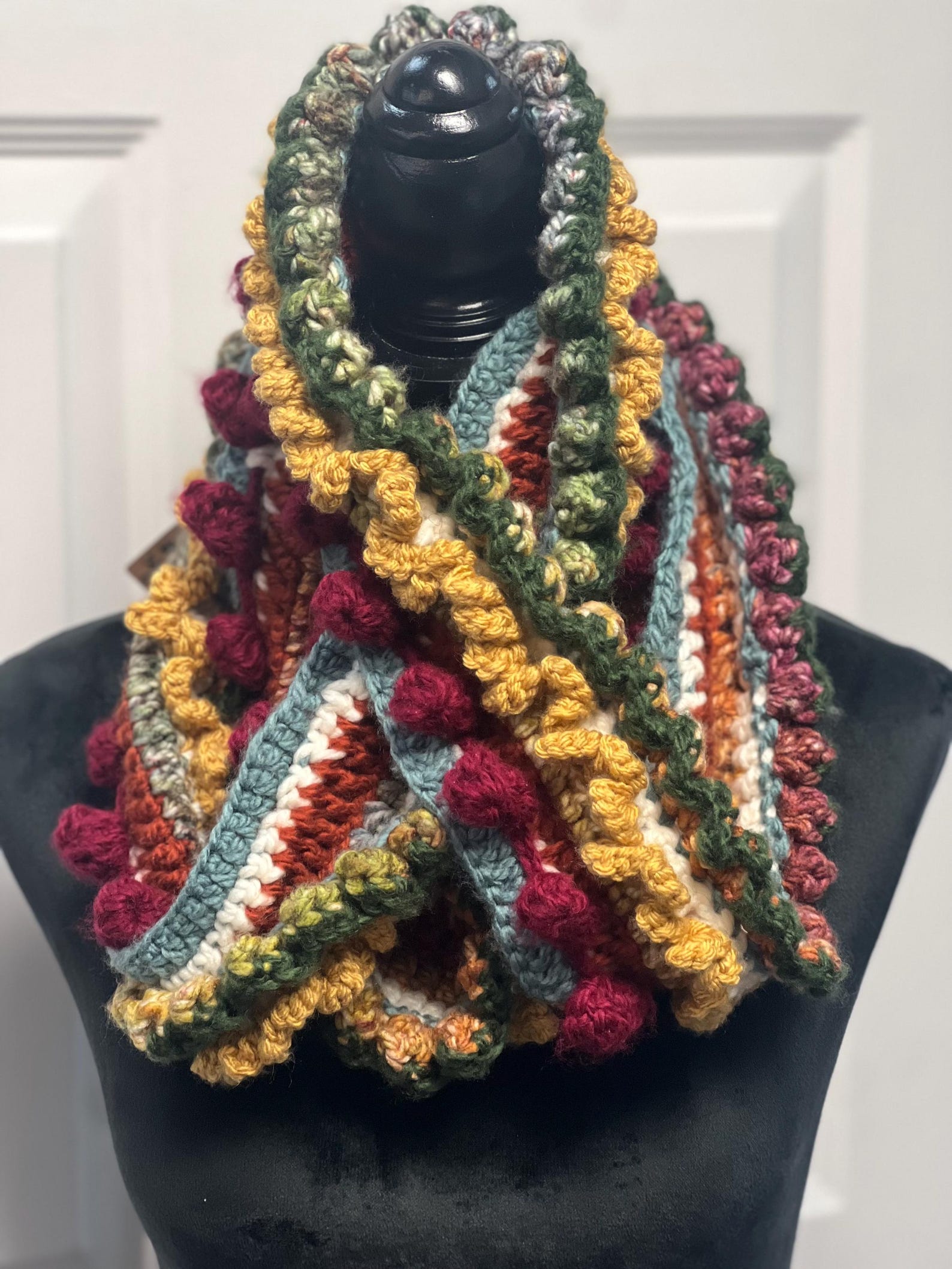 Boho Infinity Scarf Crochet Pattern - Etsy
