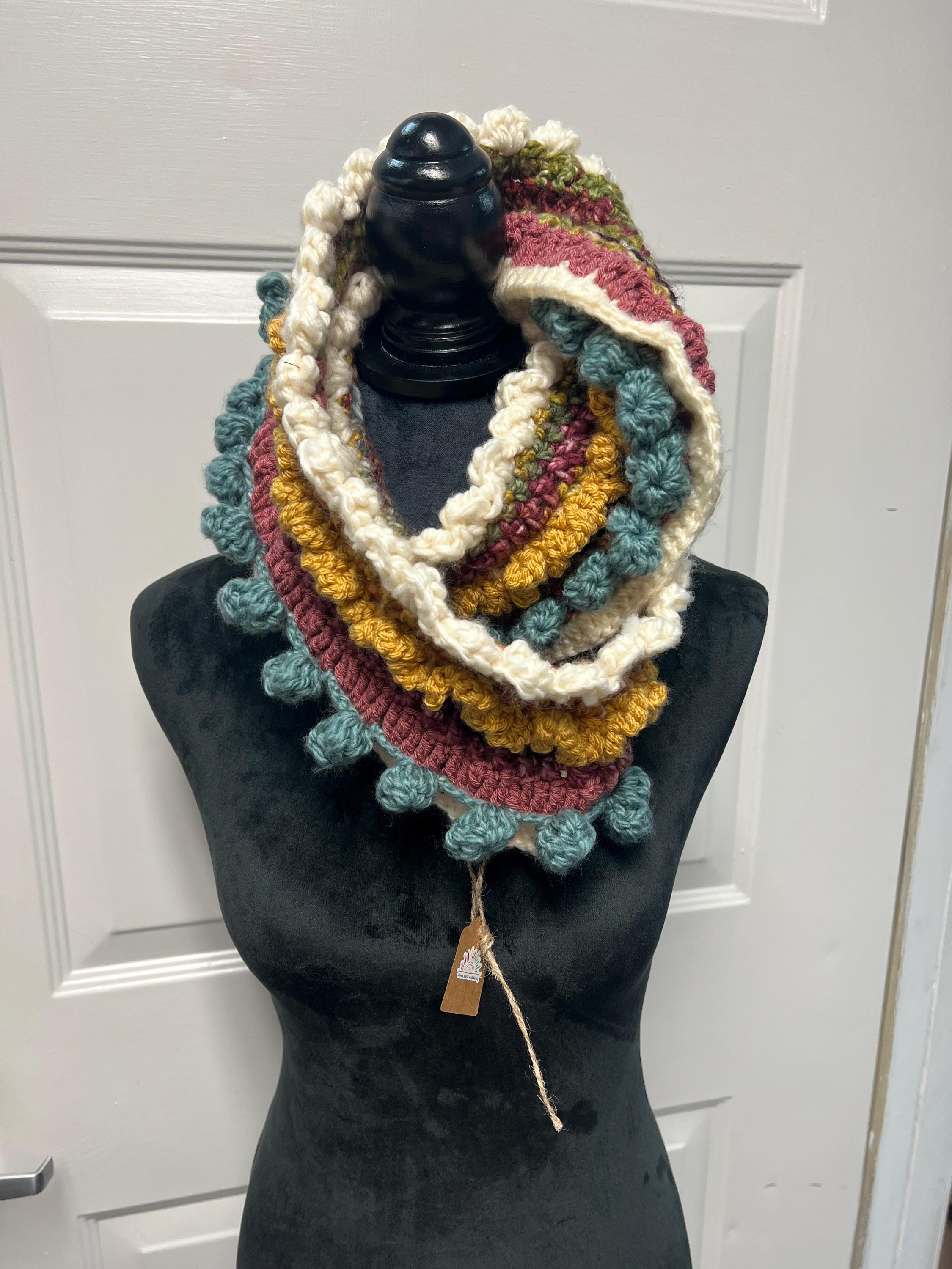 Boho Infinity Scarf Crochet Pattern - Etsy
