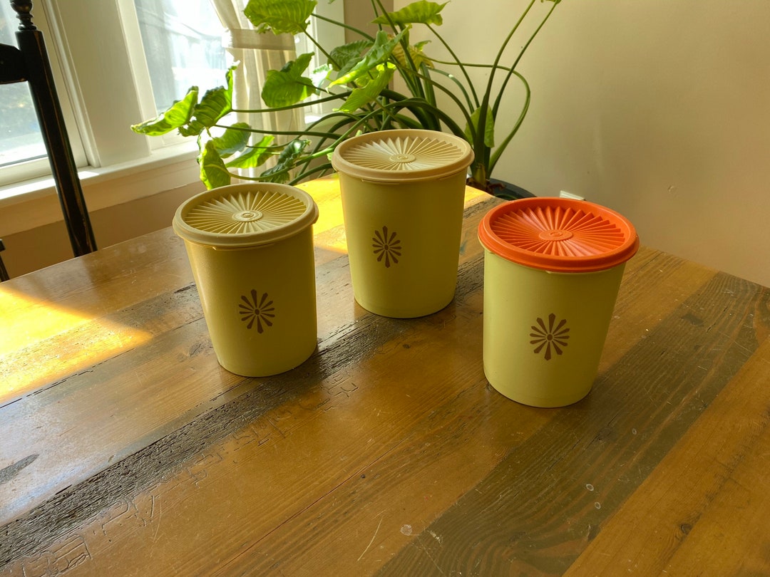 Tupperware Canister Set One Mismatched Lid - Etsy