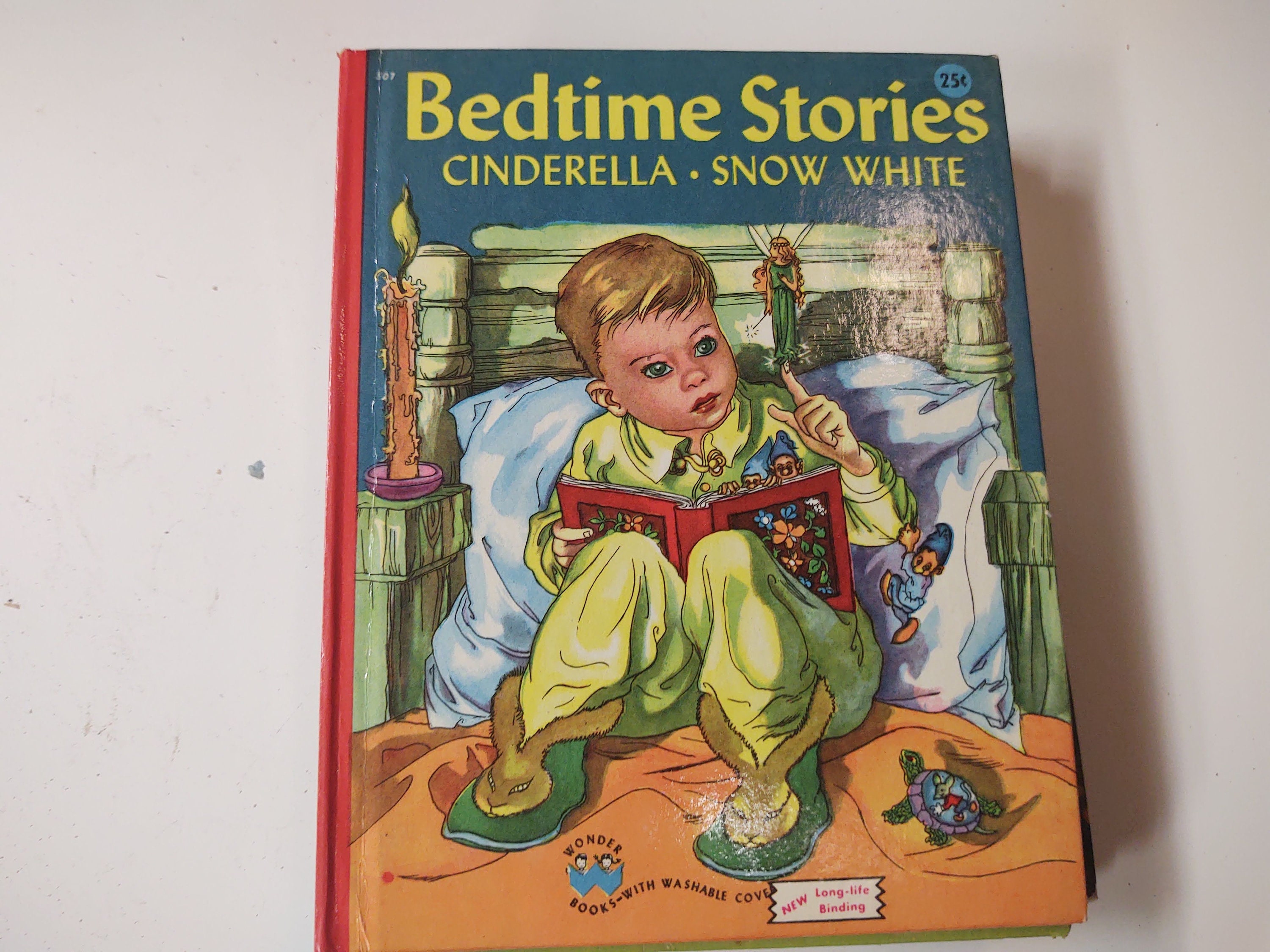 Bedtime Stories Cinderella Snow White Wonder Books Vintage Classic ...