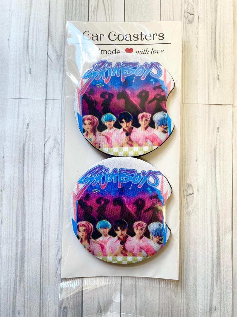 K-pop Demon Hunters Huntrix Saja Boys Derpy Car Coaster Drink ...
