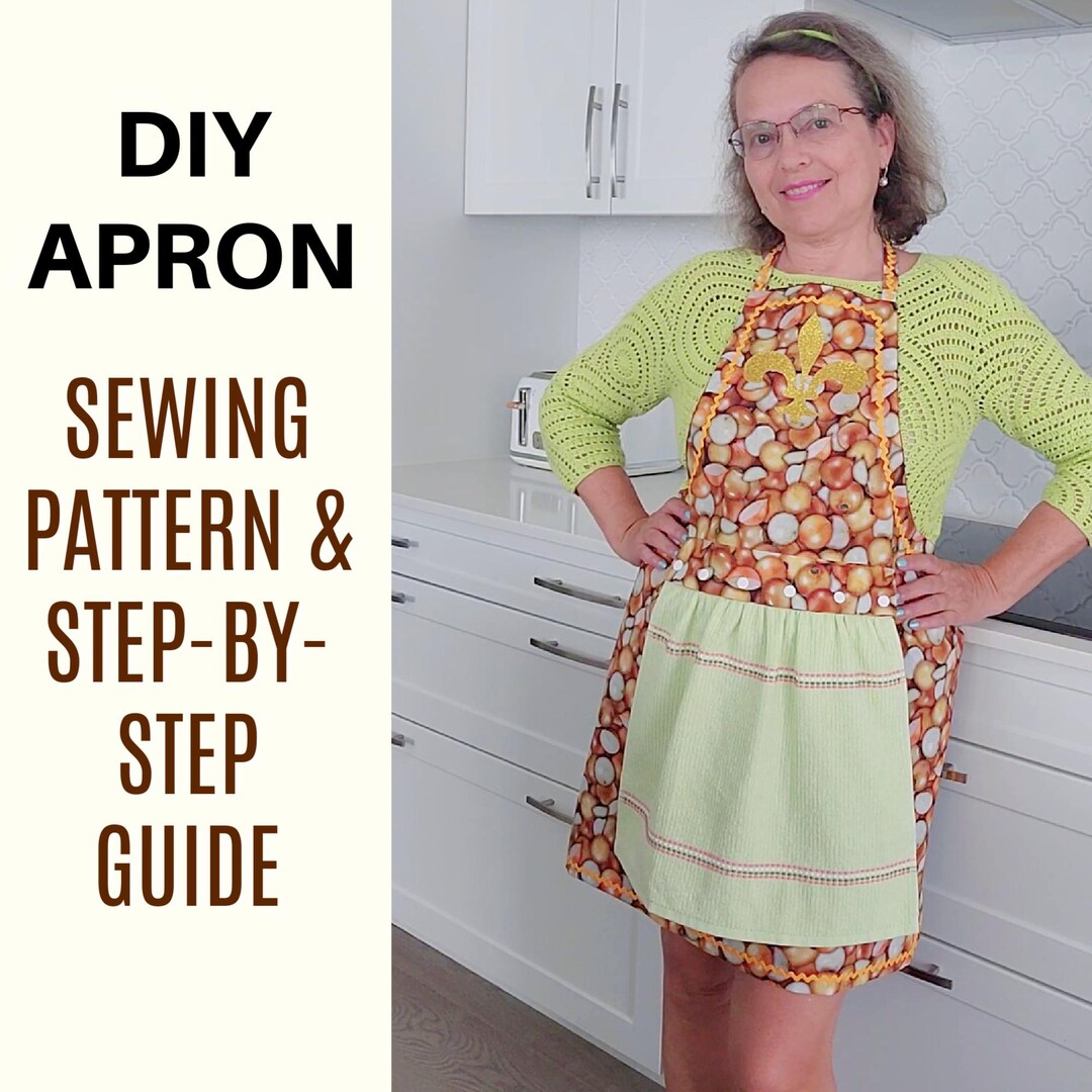 DIY Apron Sewing Pattern and Step-by-step Guide | How to Sew an Apron ...