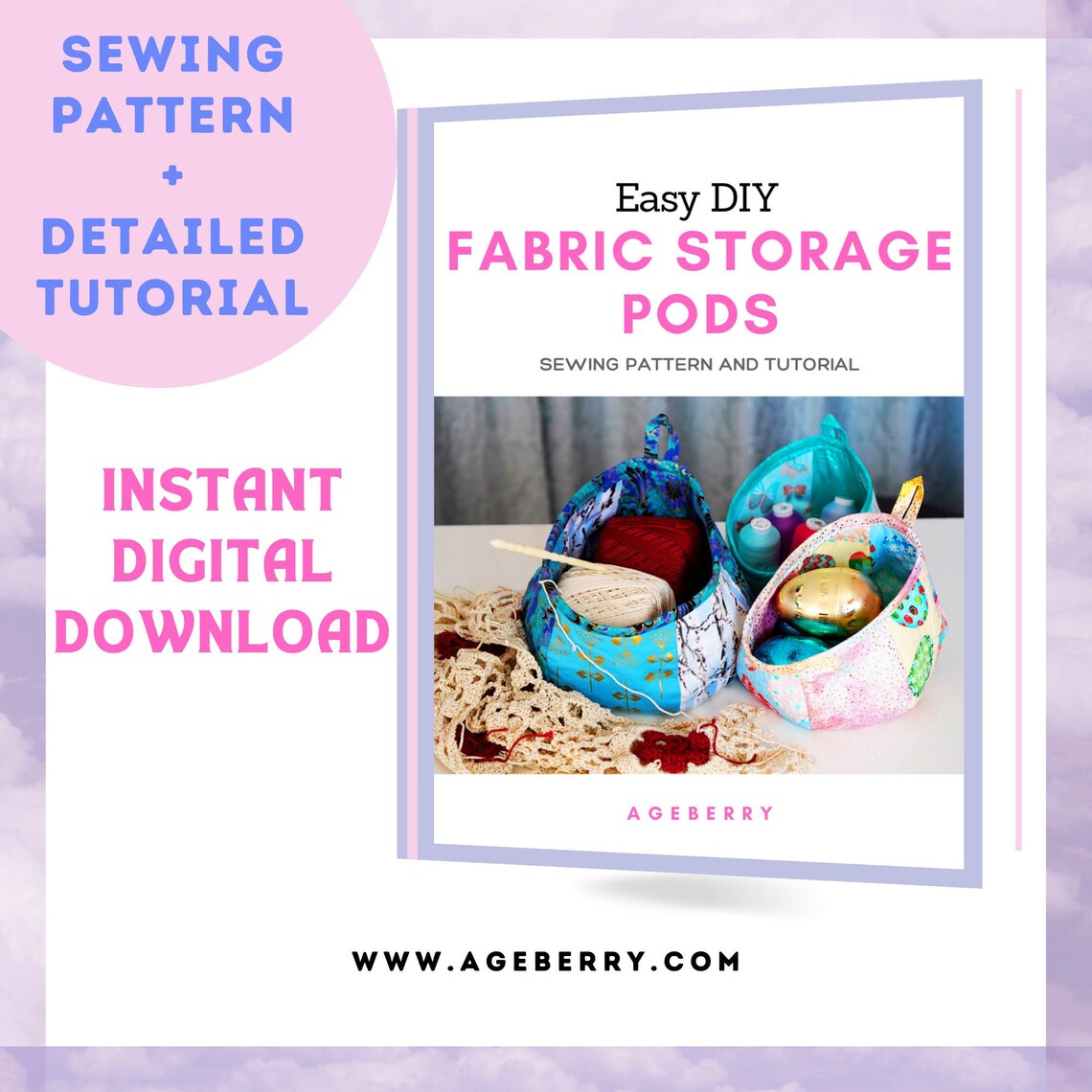 Easy DIY Bubble Pods | PDF Pattern and Tutorial | Fabric Storage Pods ...